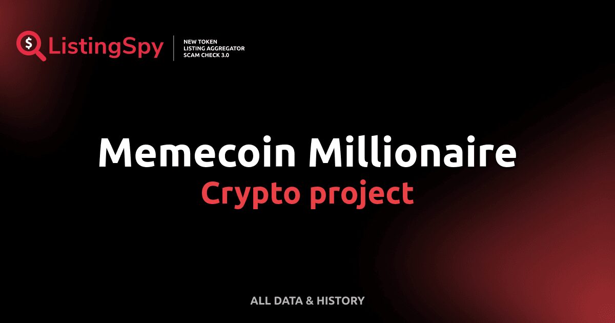 Memecoin Millionaire crypto project: MM token listings, events ...