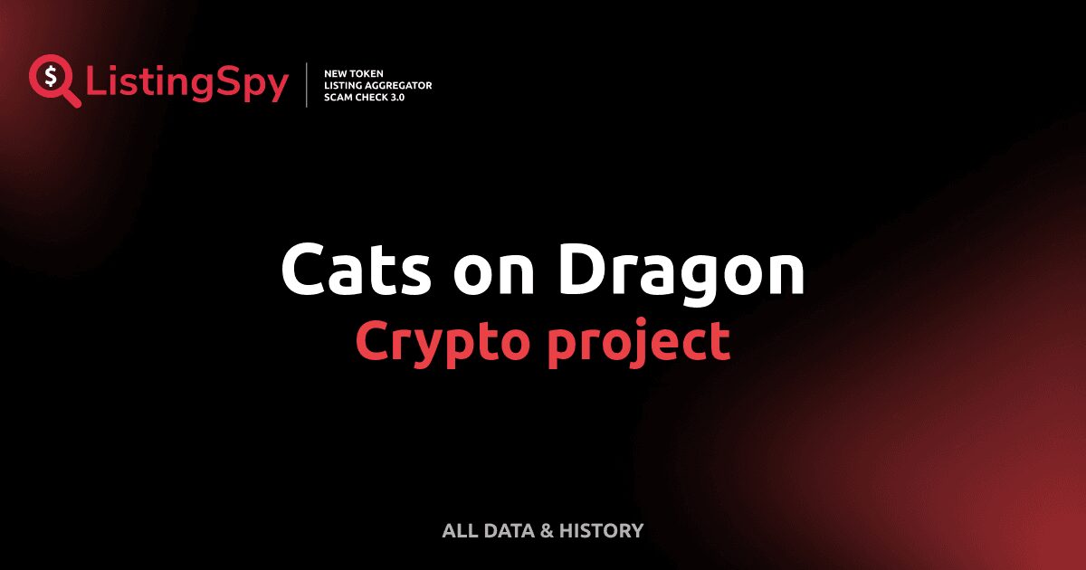 Cats on Dragon crypto project: LONGMAO token listings, events, analysis ...