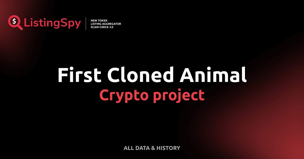 First Cloned Animal crypto project: DOLLY token listings, events ...