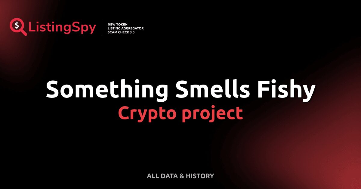 Something Smells Fishy crypto project: FISHY token listings, events ...