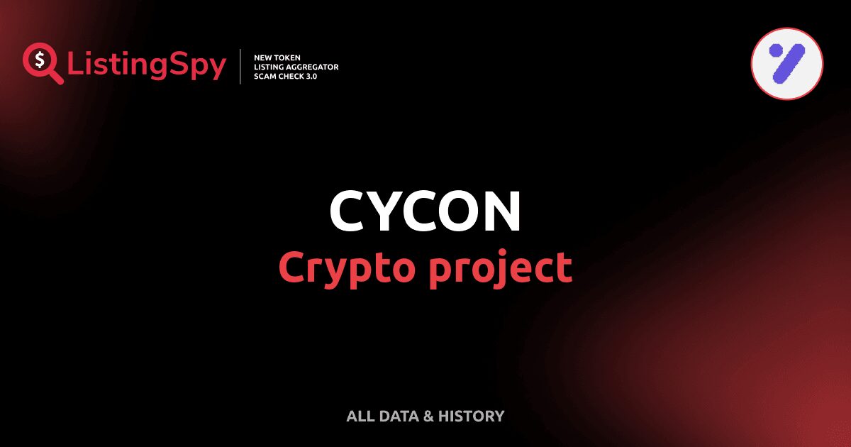 CYCON crypto project: CYCON token listings, events, analysis | ListingSpy