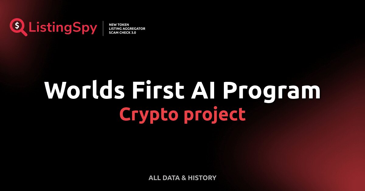 Worlds First AI Program crypto project: LOGIC token listings, events ...