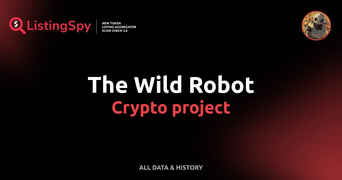 The Wild Robot crypto project: ROZ token listings, events, analysis ...