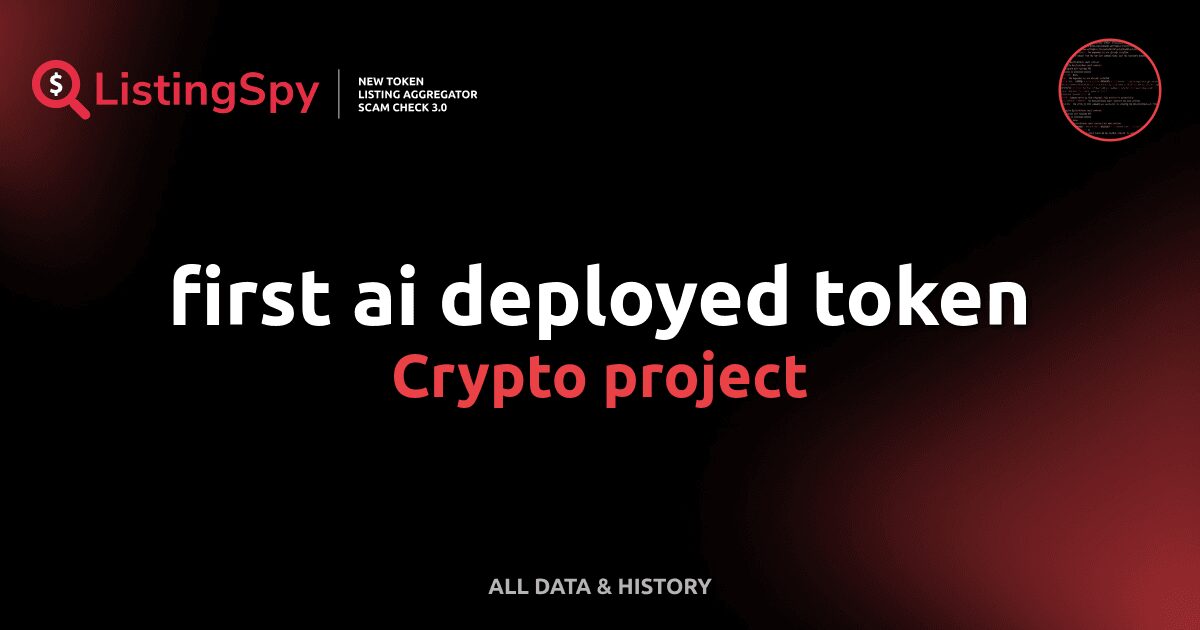 first ai deployed token crypto project: BASI token listings, events, analysis | ListingSpy