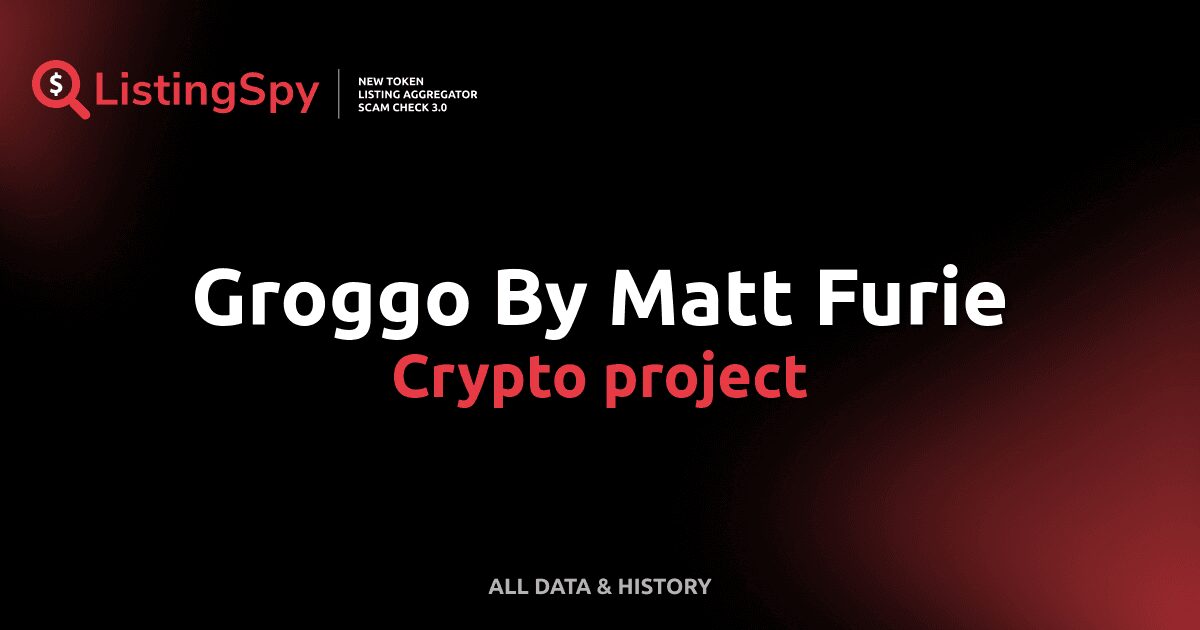 Groggo By Matt Furie crypto project: GROGGO token listings, events ...