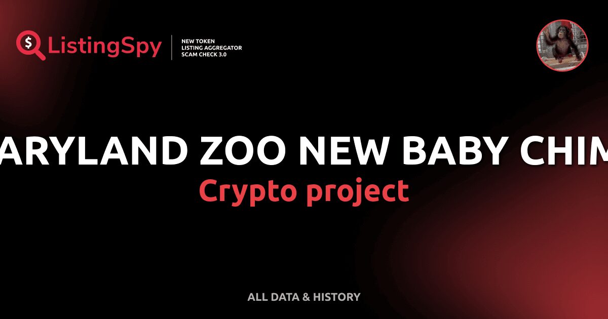MARYLAND ZOO NEW BABY CHIMP crypto project: IVY token listings, events ...