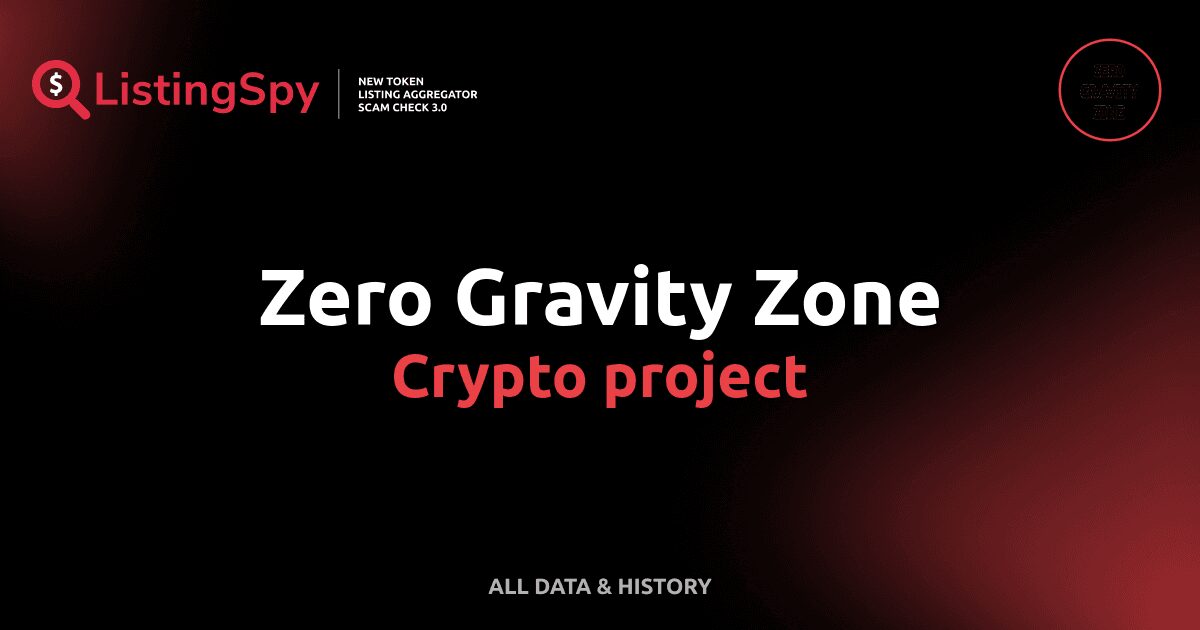 Zero Gravity Zone crypto project: ZG token listings, events, analysis ...