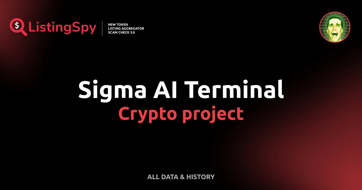Sigma AI Terminal crypto project: $SAI token listings, events, analysis ...