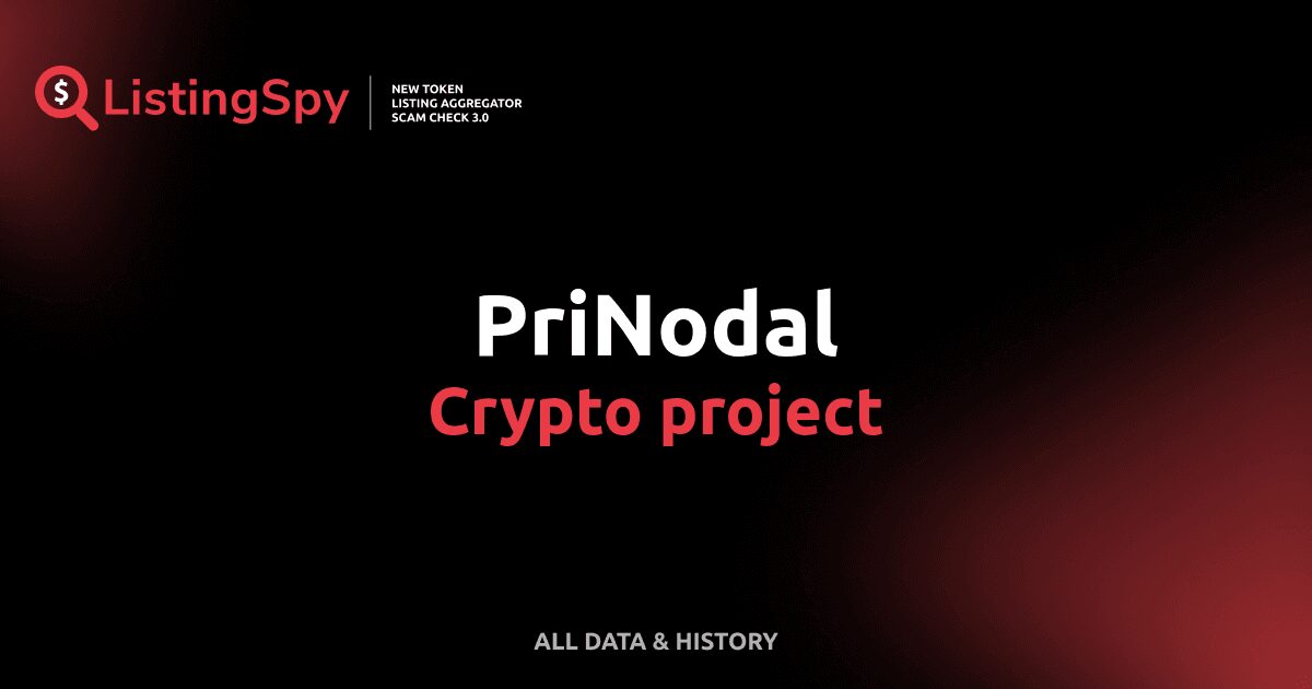 PriNodal crypto project: PRND token listings, events, analysis | ListingSpy