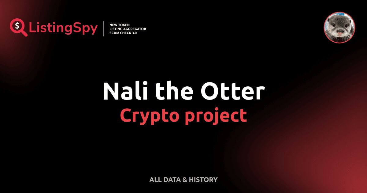Nali the Otter crypto project: NALI token listings, events, analysis ...