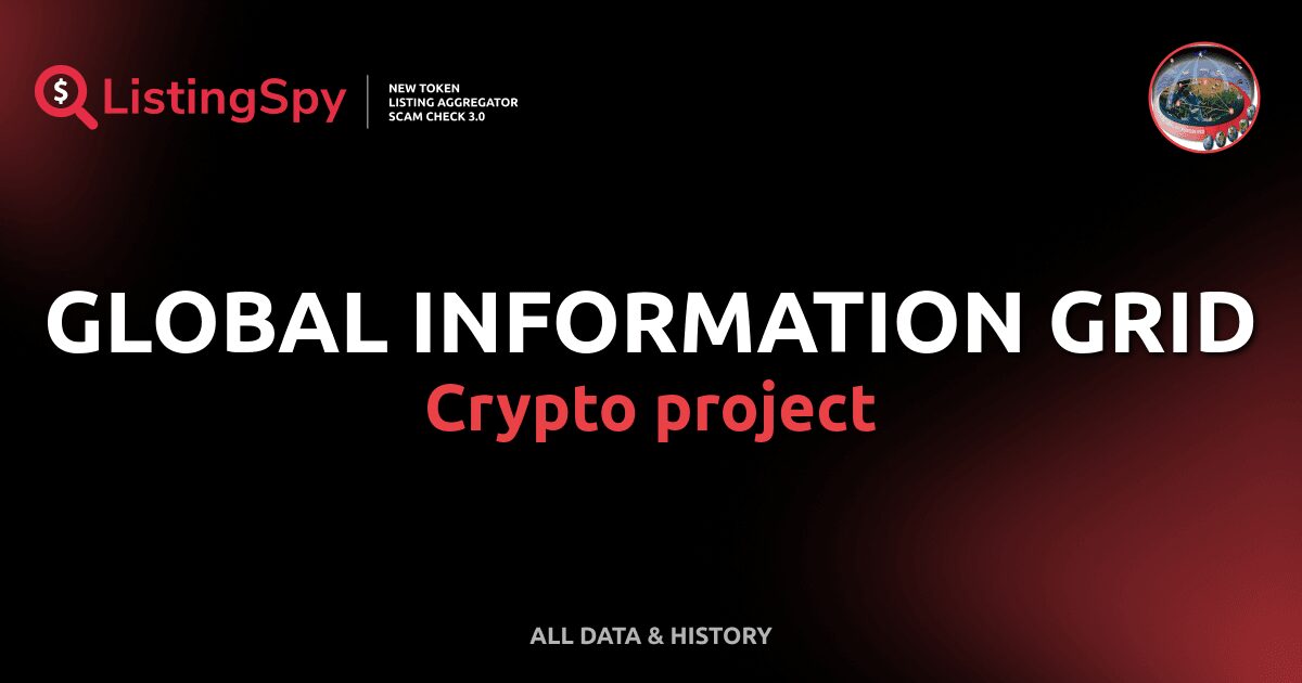 GLOBAL INFORMATION GRID crypto project: GIG token listings, events ...