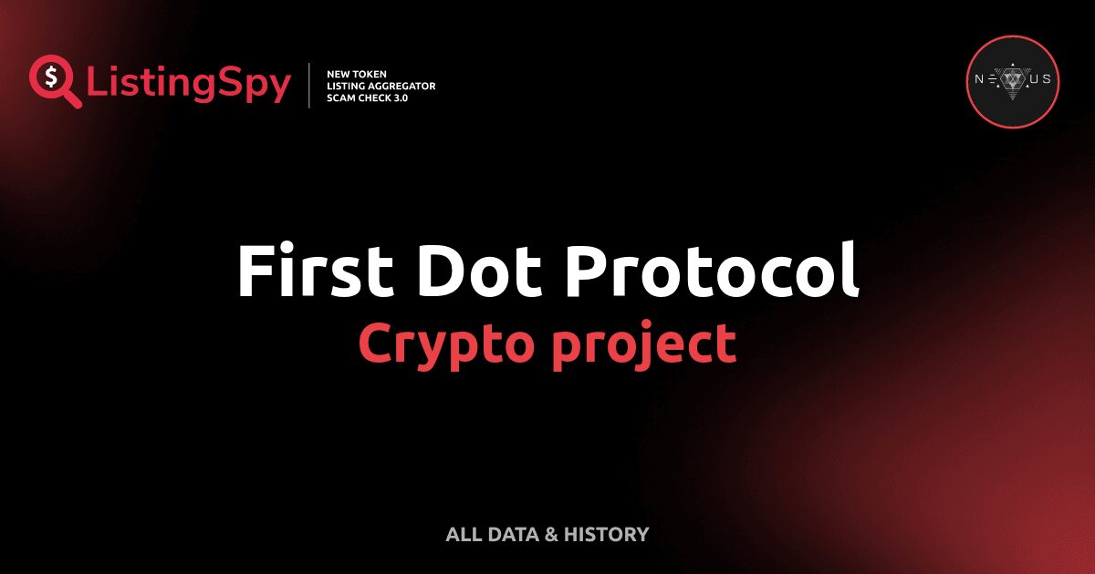First Dot Protocol crypto project: NEXUS token listings, events ...