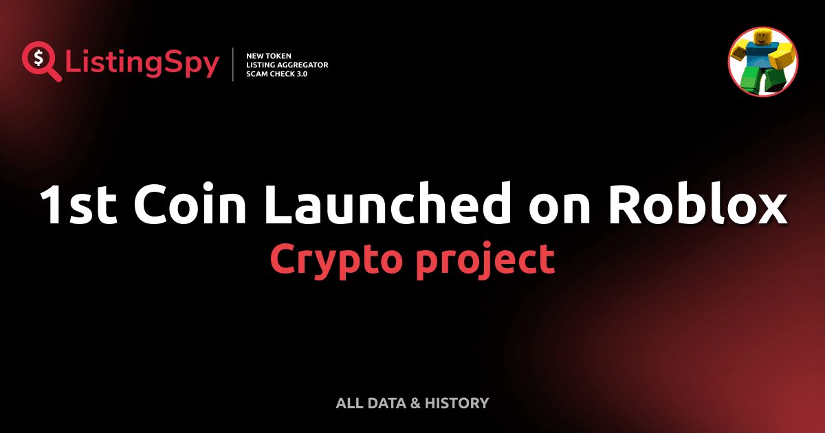 1st Coin Launched on Roblox crypto project: ROBLOX token listings ...