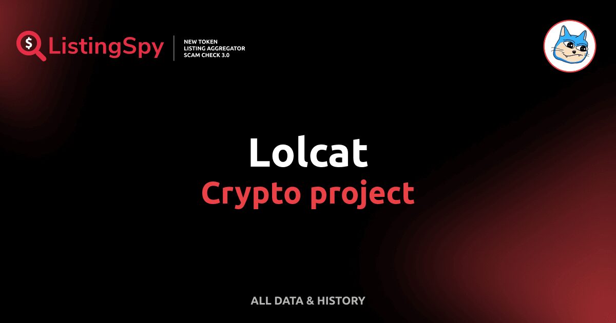 Lolcat crypto project: CATS token listings, events, analysis | ListingSpy