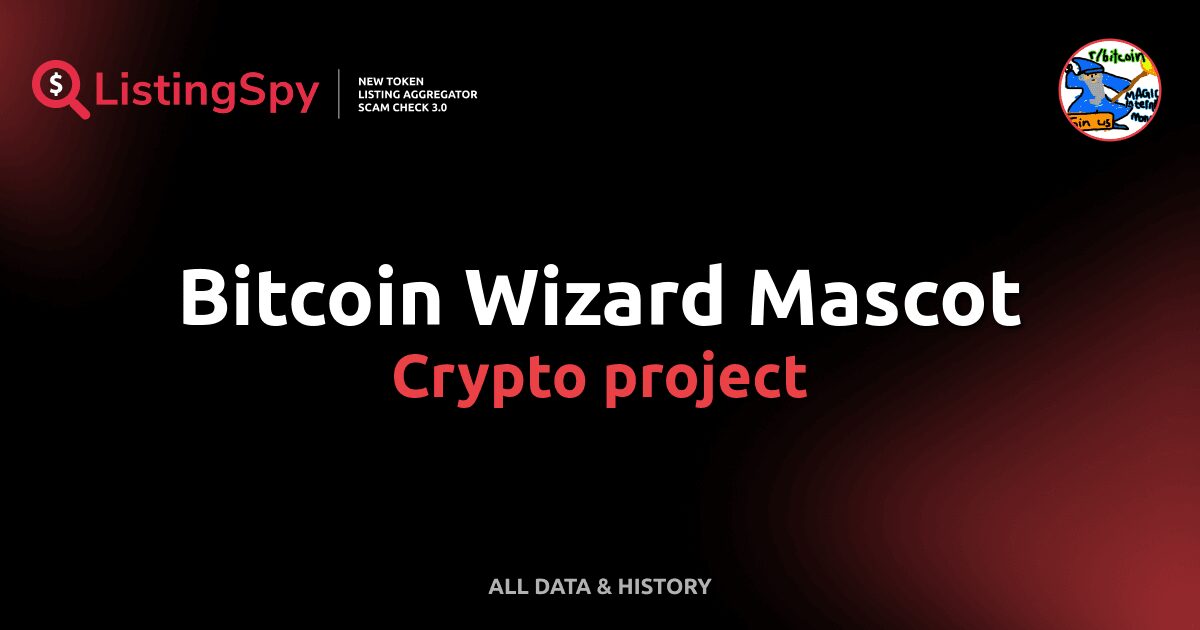 Bitcoin Wizard Mascot crypto project: BTCWIZ token listings, events ...