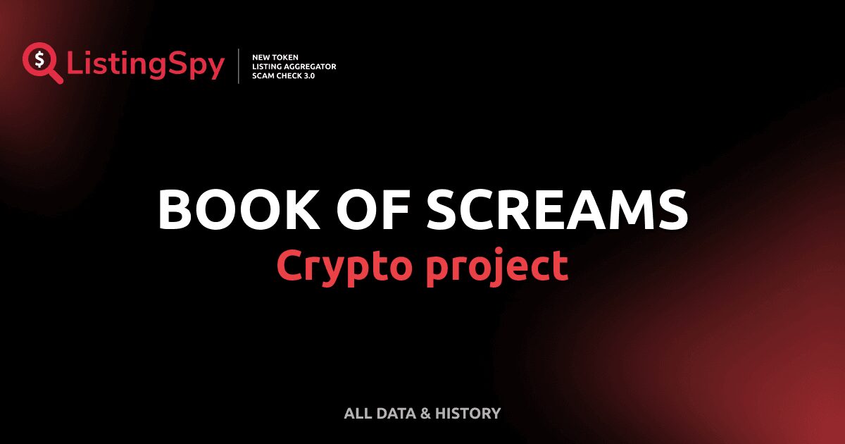 BOOK OF SCREAMS crypto project: BOOS token listings, events, analysis ...