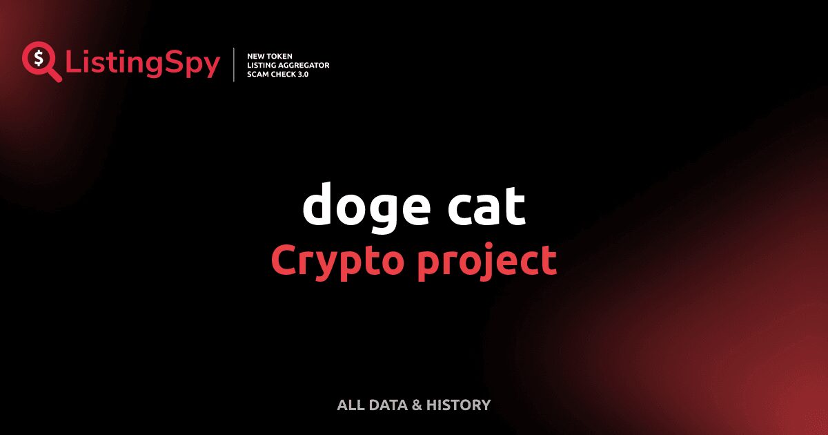 doge cat crypto project: DOGAT token listings, events, analysis ...