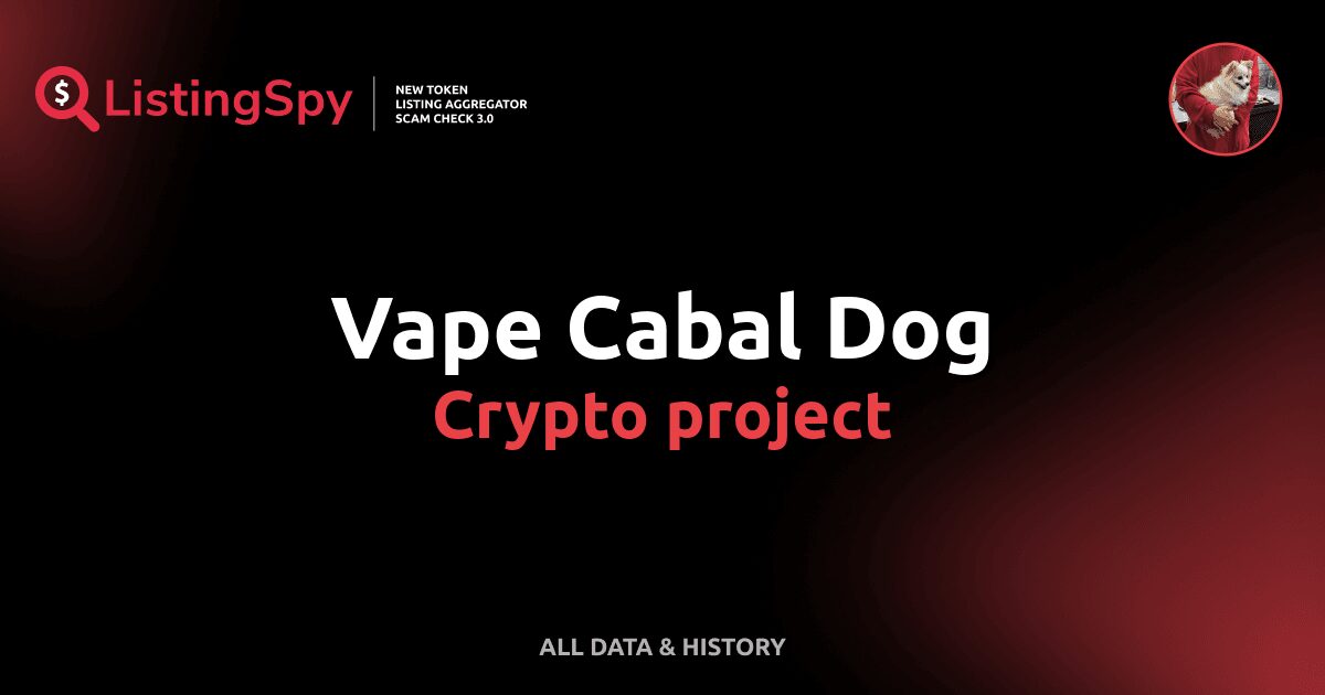 Vape Cabal Dog crypto project: CHAVA token listings, events, analysis ...