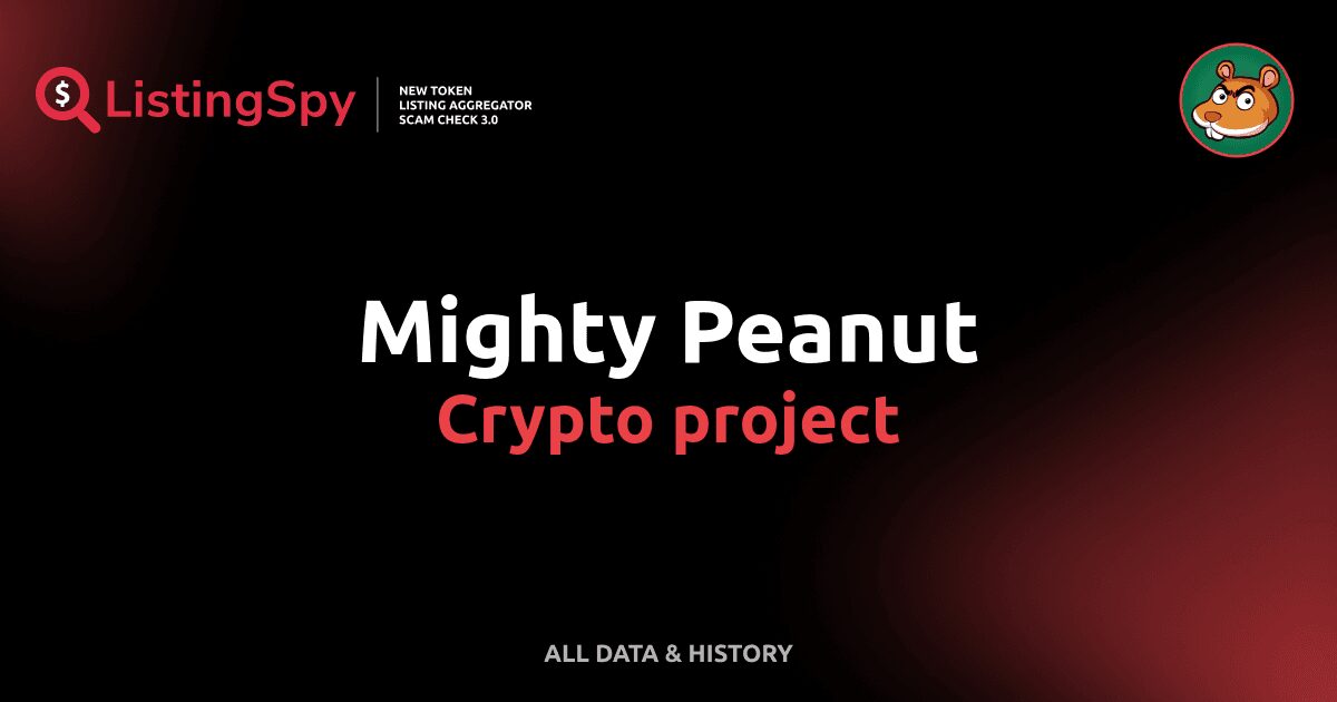 Mighty Peanut crypto project: PEANUT token listings, events, analysis ...