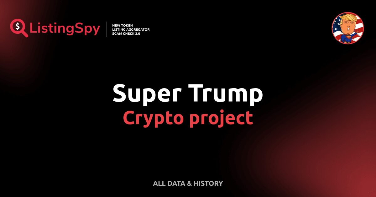 Super Trump crypto project: STRUMP token listings, events, analysis ...