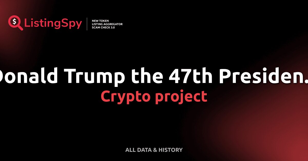 Donald Trump the 47th Presiden... crypto project: VICTORY token ...