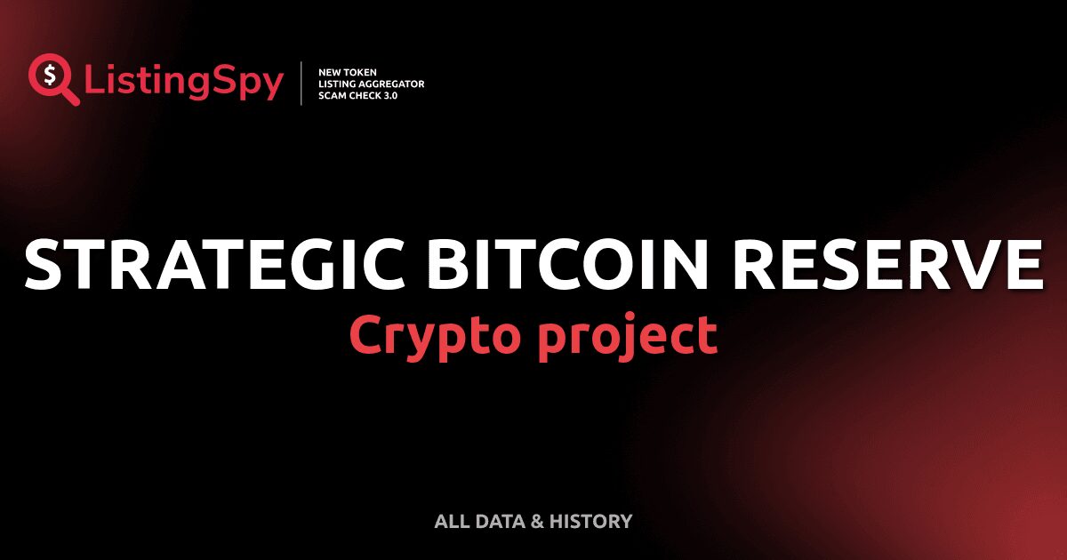 STRATEGIC BITCOIN RESERVE crypto project: SBR token listings, events ... STRATEGIC BITCOIN RESERVE crypto project: SBR token listings, events ...