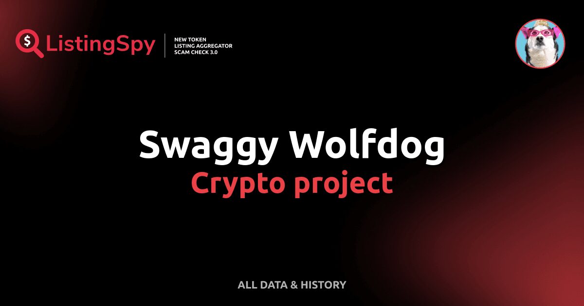 Swaggy Wolfdog crypto project: swaggy token listings, events, analysis ...