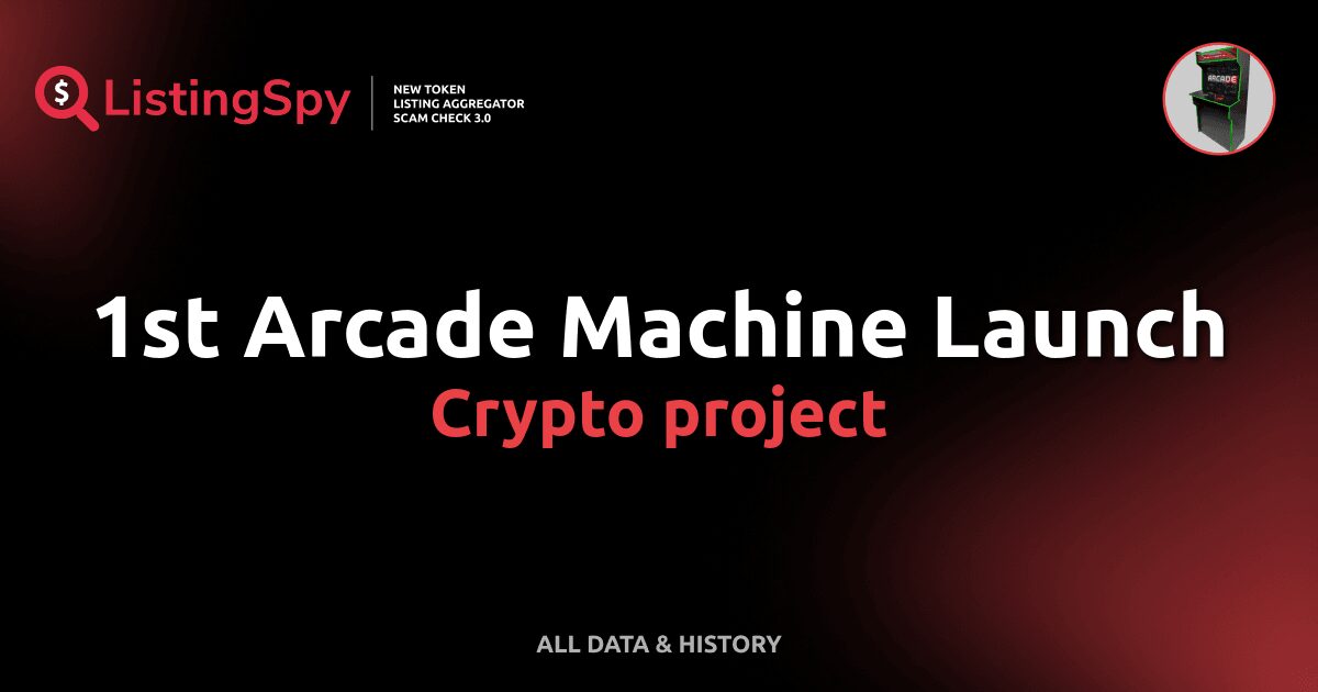 1st Arcade Machine Launch crypto project: Arcade token listings, events ...