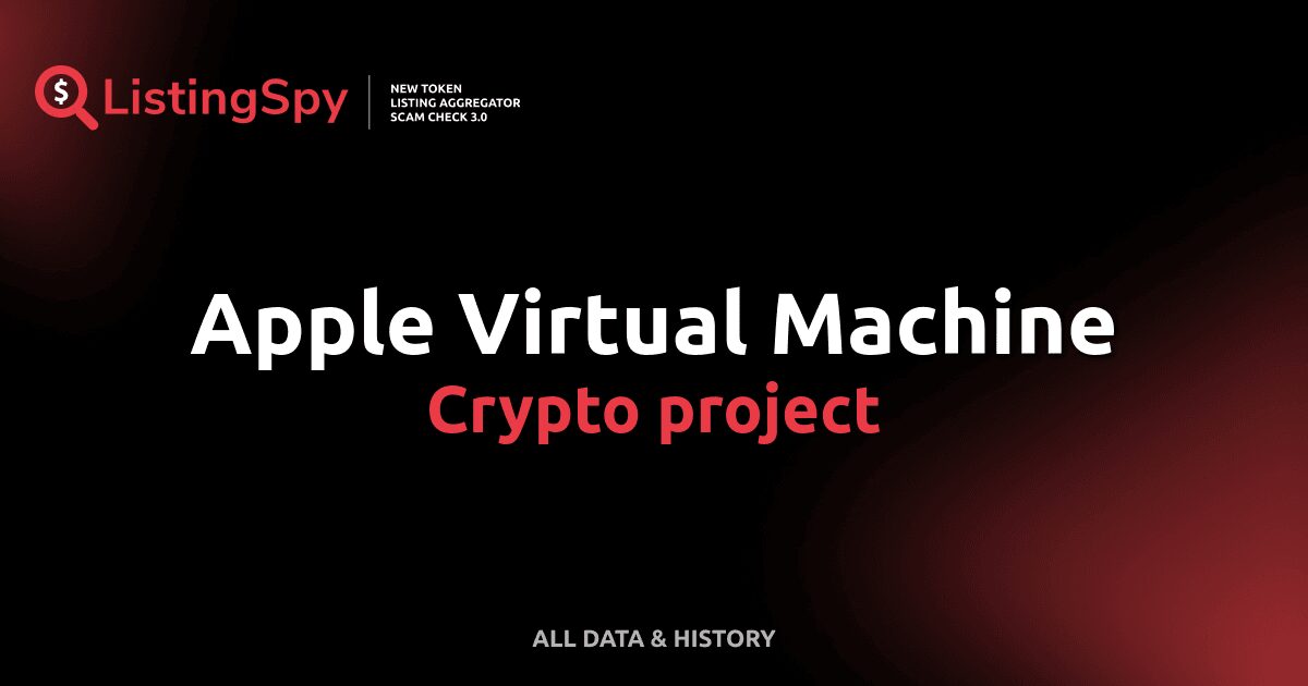 Apple Virtual Machine crypto project: iVM token listings, events ...