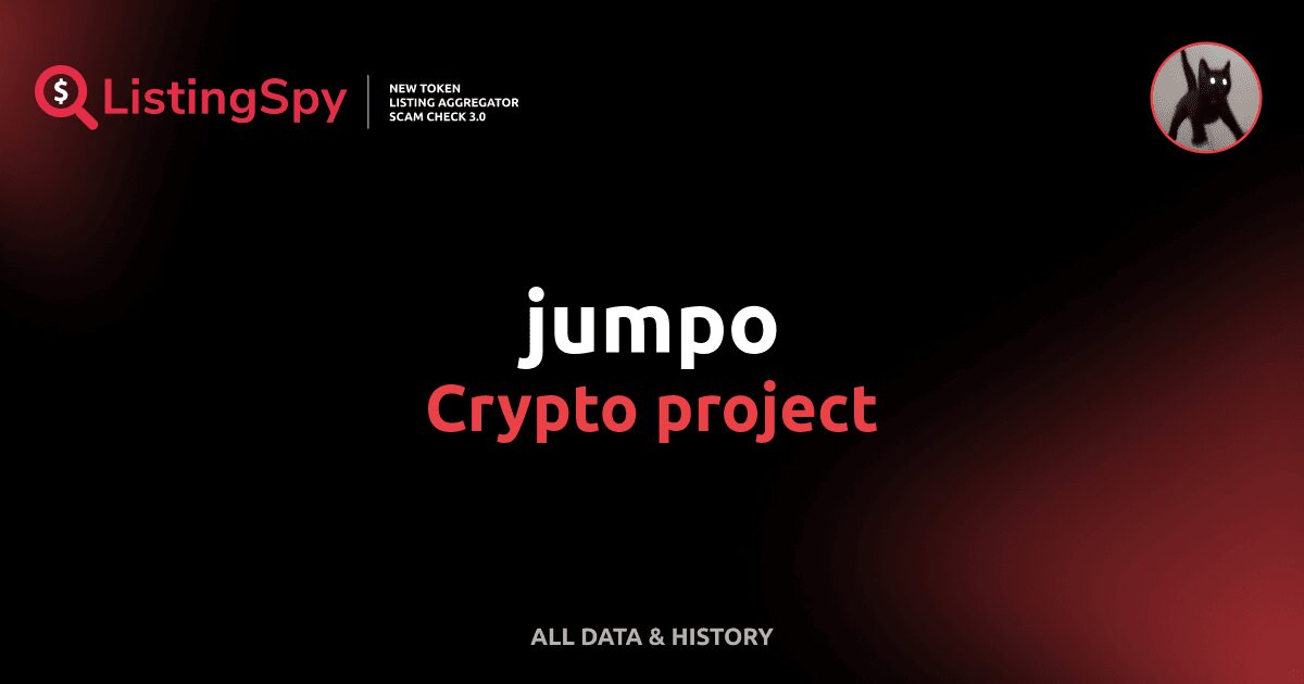 jumpo crypto project: jumpo token listings, events, analysis | ListingSpy
