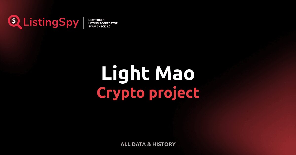 Light Mao crypto project: LMAO token listings, events, analysis ...