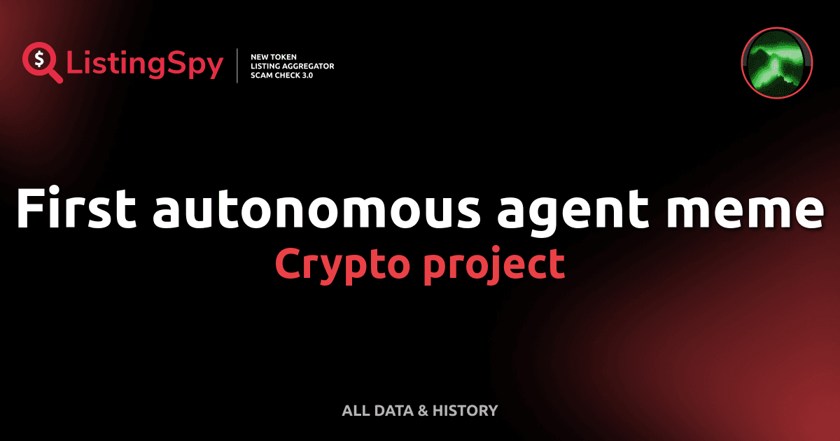First autonomous agent meme crypto project: WONDER token listings ...