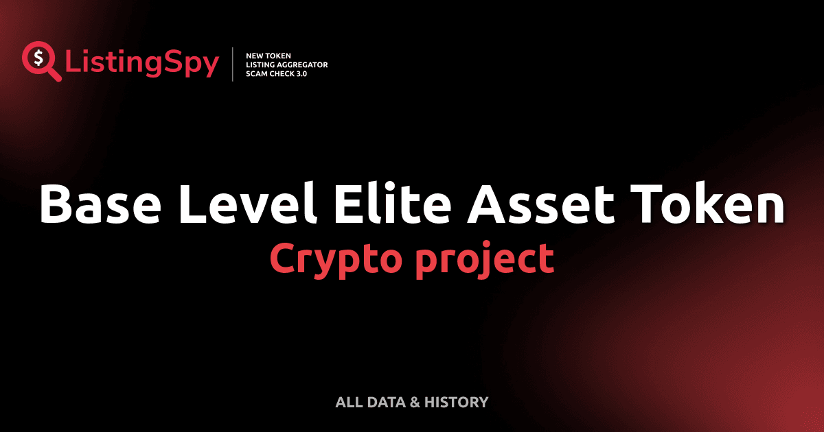 Base Level Elite Asset Token crypto project: BLEAT token listings ...