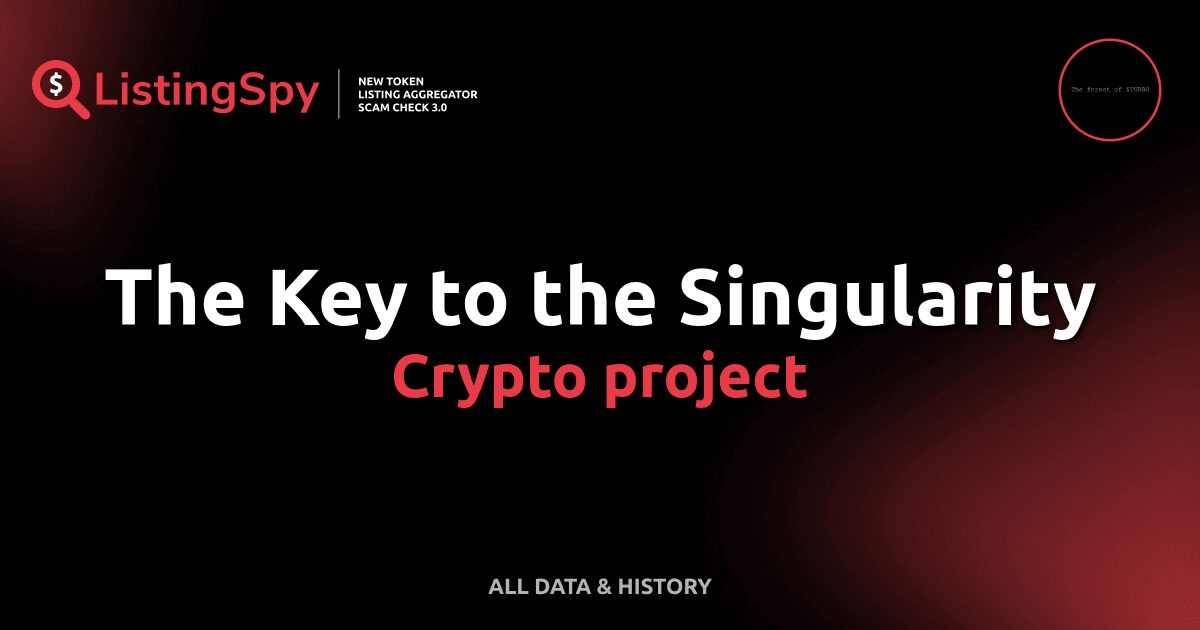 The Key to the Singularity crypto project: TURBO token listings, events, analysis | ListingSpy