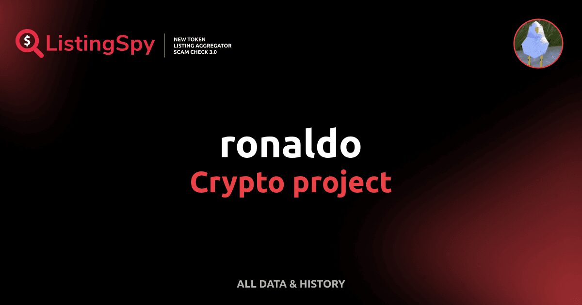 ronaldo crypto project: ronaldo token listings, events, analysis ...