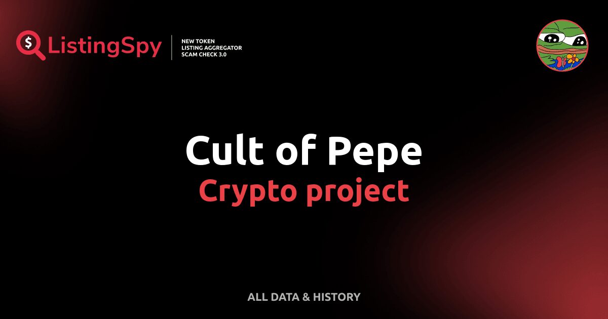 Cult of Pepe crypto project: COPE token listings, events, analysis ...