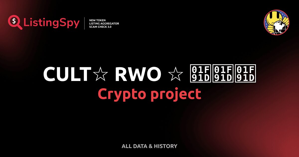 CULT☆ RWO ☆ ???????????? crypto project: CULT token listings, events ...