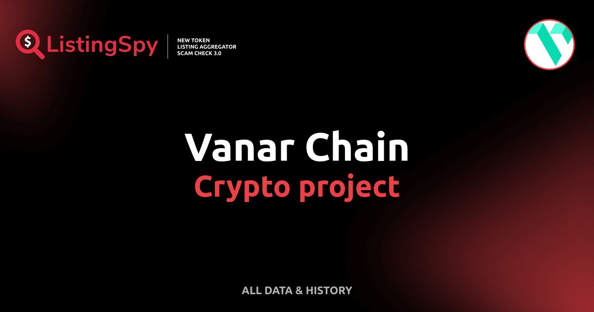 Vanar Chain crypto project: VANRY token listings, events, analysis | ListingSpy