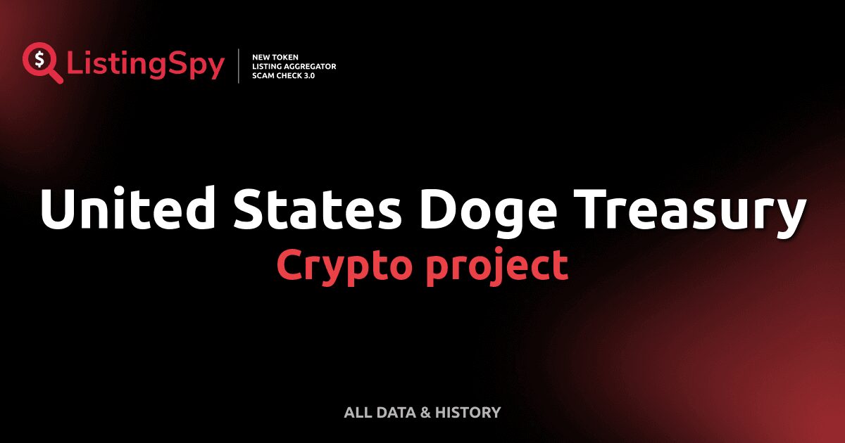 United States Doge Treasury crypto project: USDT token listings, events ...