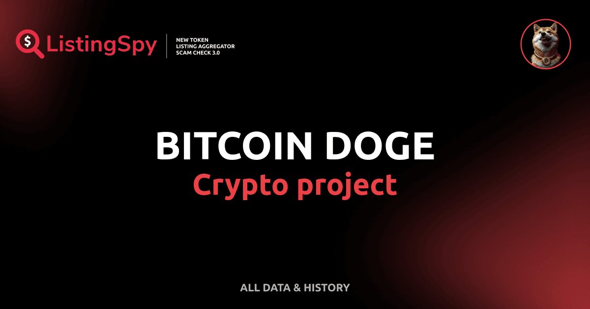 BITCOIN DOGE crypto project: BITDOGE token listings, events, analysis ...