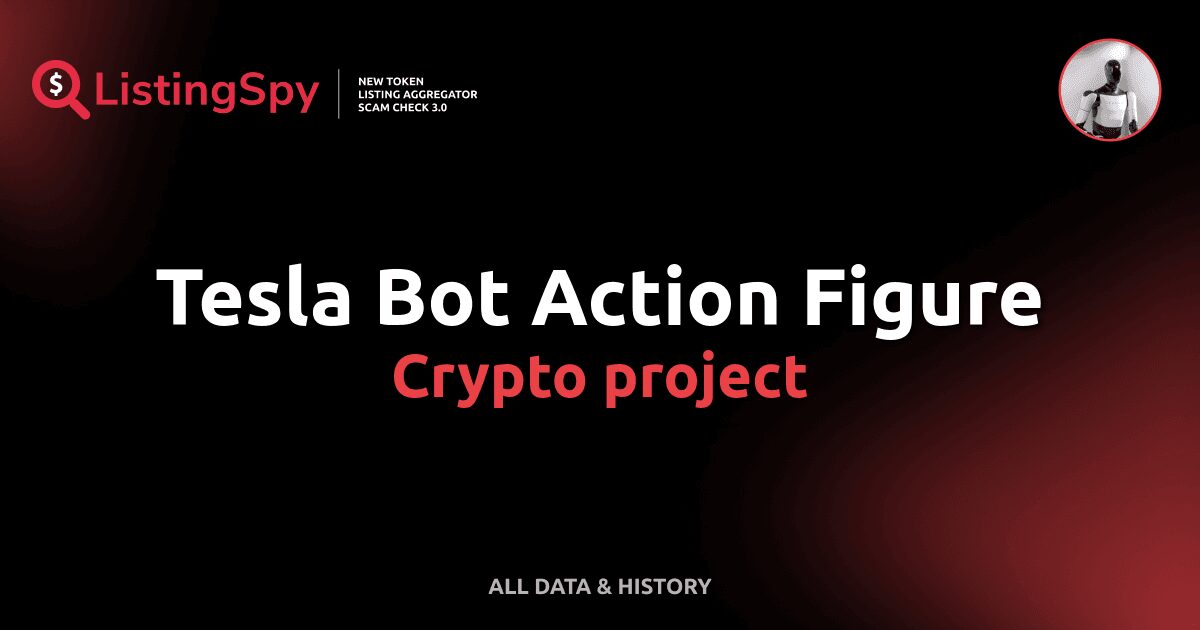Tesla Bot Action Figure crypto project: Teslan-01 token listings ...