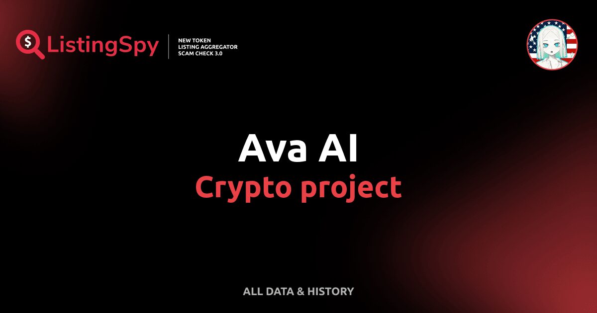 Ava AI crypto project: AVA token listings, events, analysis | ListingSpy
