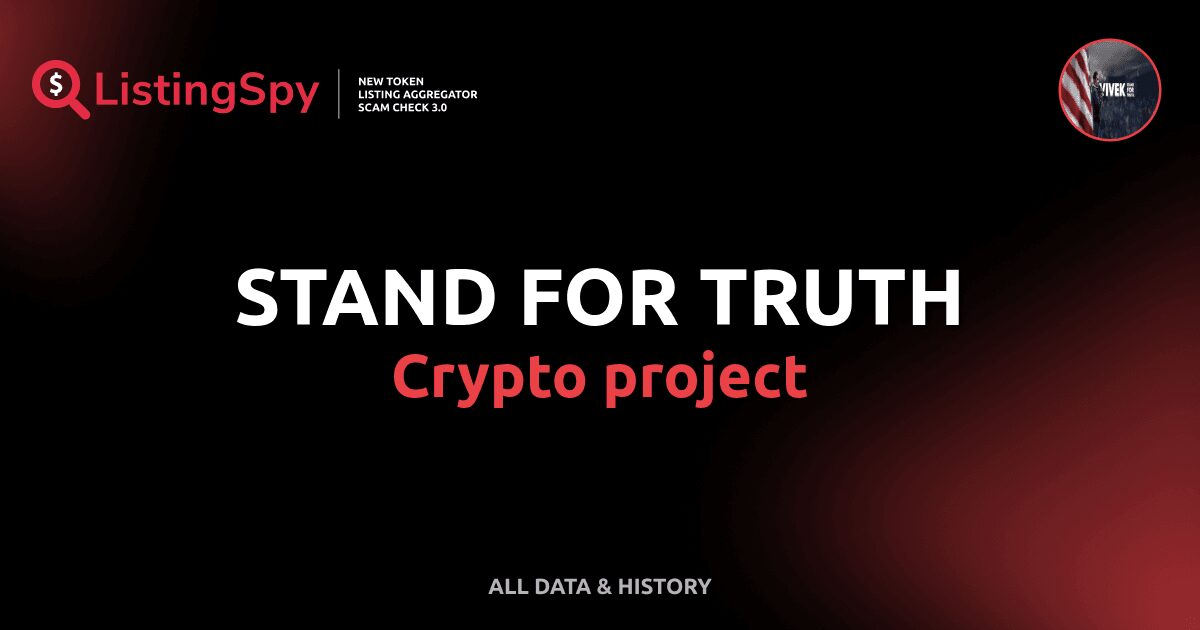 STAND FOR TRUTH crypto project: TRUTH token listings, events, analysis ...