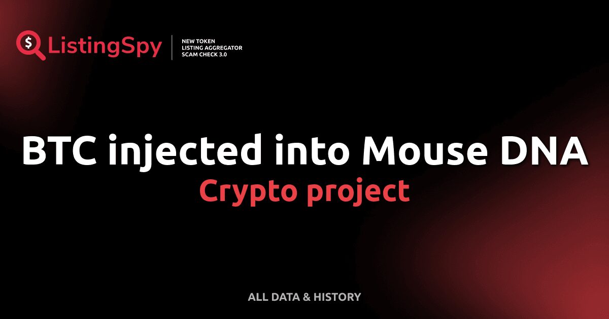 BTC injected into Mouse DNA crypto project: BitMouse token listings, events, analysis | ListingSpy