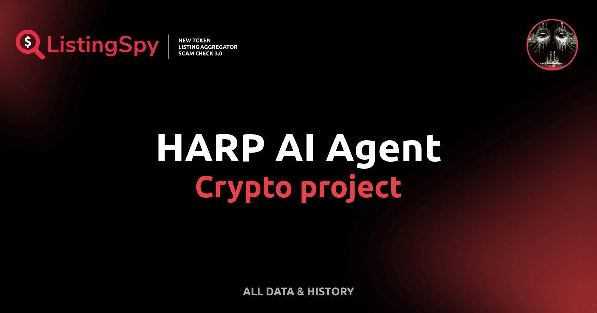 HARP AI Agent crypto project: HARP token listings, events, analysis ...