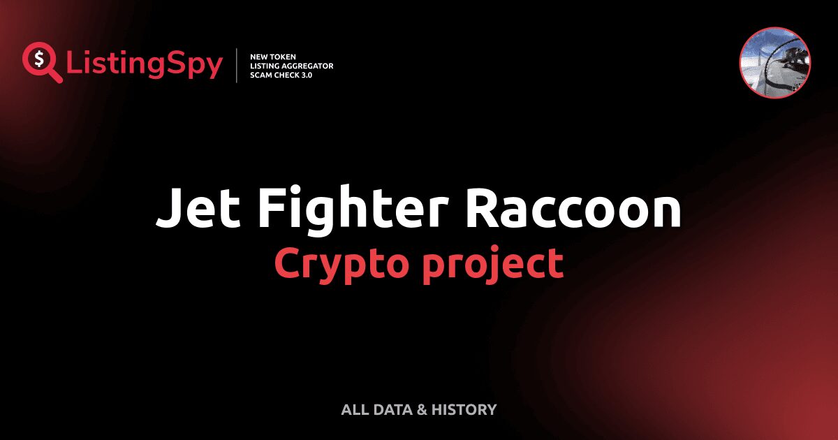 Jet Fighter Raccoon crypto project: Bandit token listings, events ...