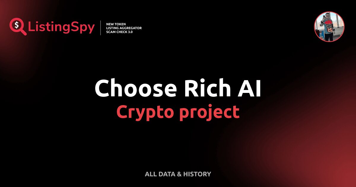 Choose Rich AI crypto project: ChooseAI token listings, events ...