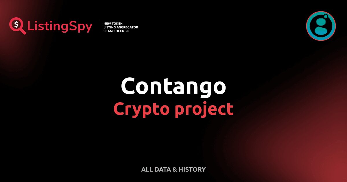 Contango crypto project: TANGO token listings, events, analysis ...
