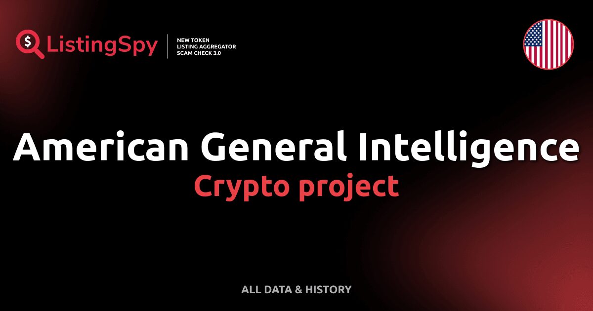 American General Intelligence crypto project: AGI token listings ...
