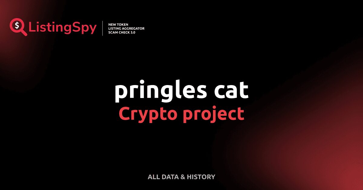 pringles cat crypto project: princat token listings, events, analysis | ListingSpy